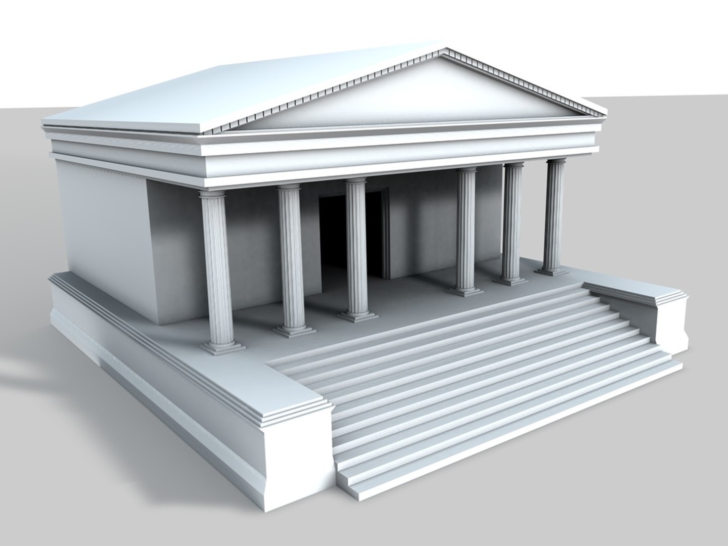 3d Ancient Temple Model