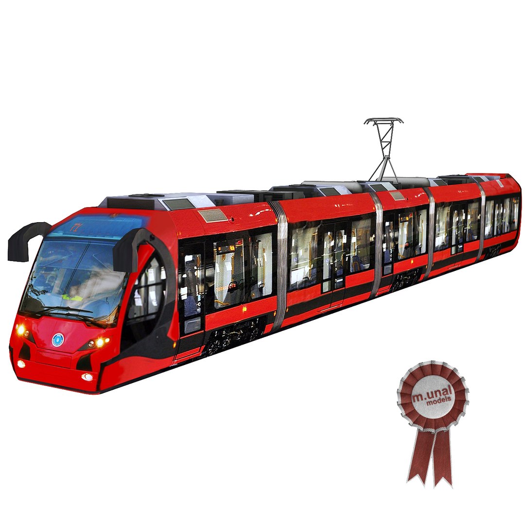 3D Tram - TurboSquid 1257322