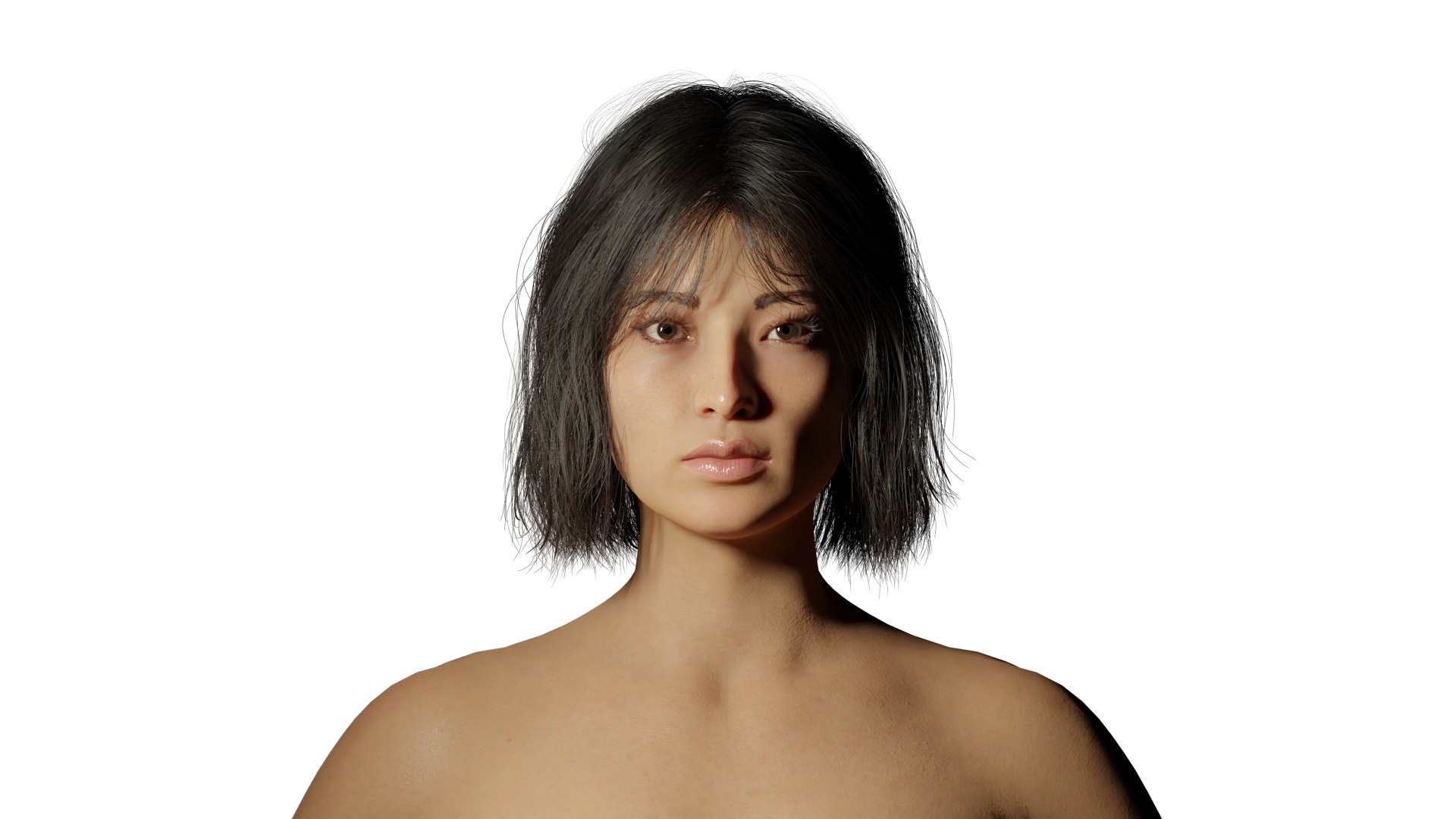 Hana Blender Realistic Female Character 3D Model - TurboSquid 1886049