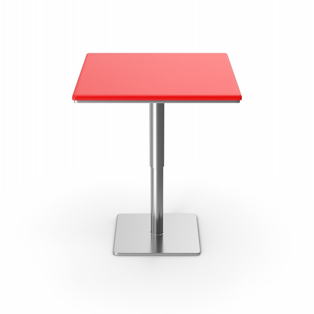 Red Bar Table 3D Model - TurboSquid 1858054