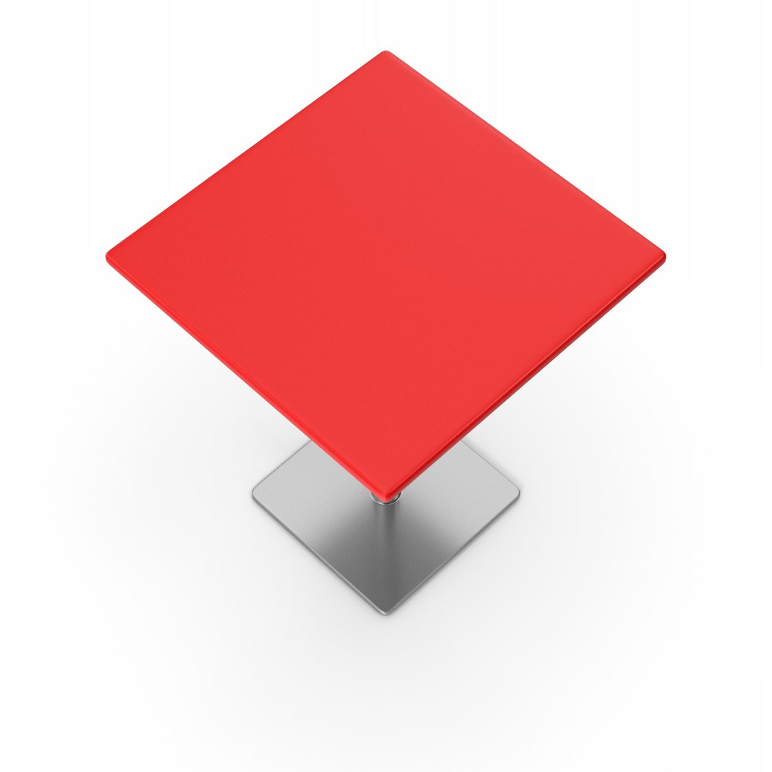 Red Bar Table 3D Model - TurboSquid 1858054
