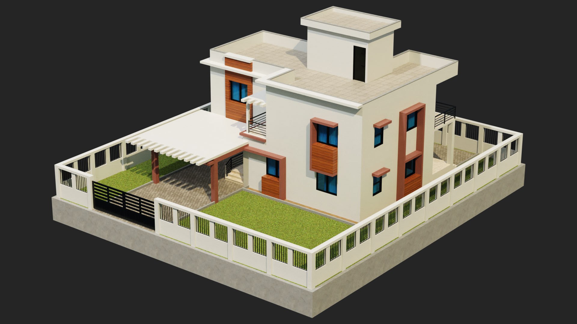 3D Modern House 15 - TurboSquid 2238705
