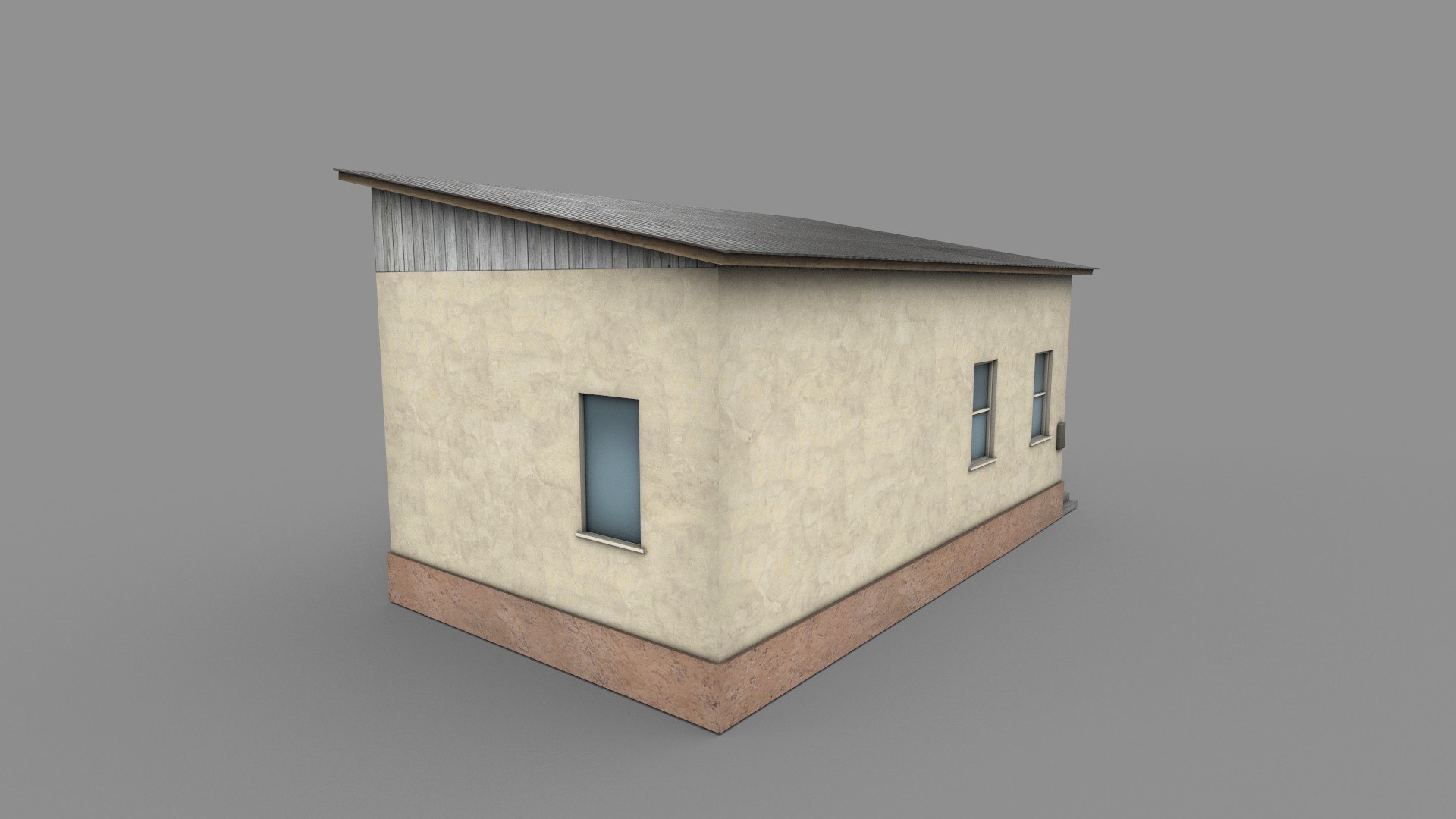3D Ready Old Shop Building Model - TurboSquid 1559534