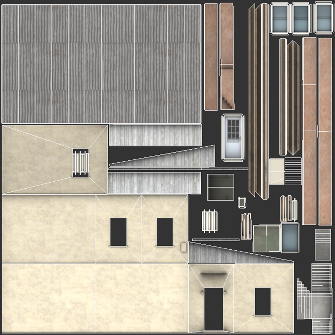 3D Ready Old Shop Building Model - TurboSquid 1559534