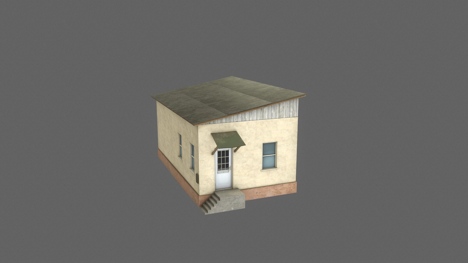 3D Ready Old Shop Building Model - TurboSquid 1559534