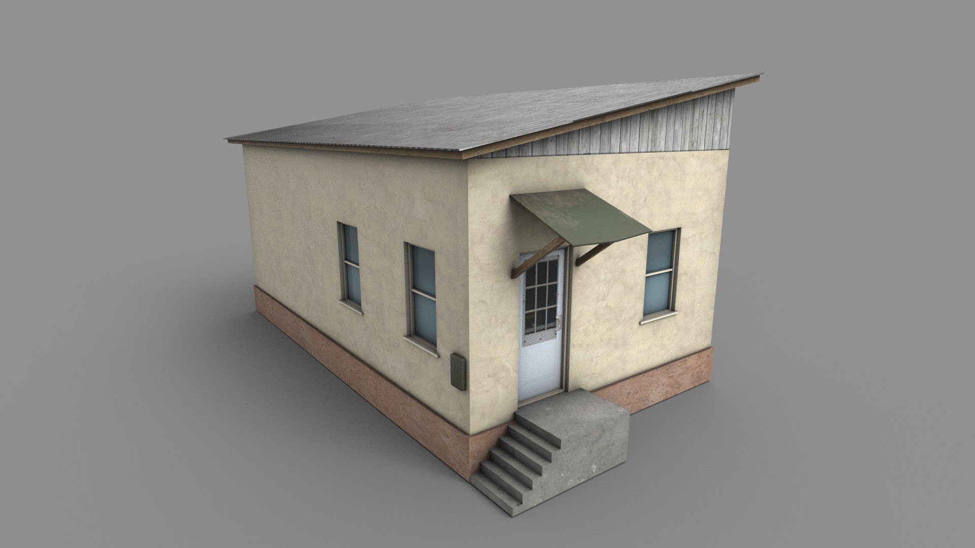 3D Ready Old Shop Building Model - TurboSquid 1559534