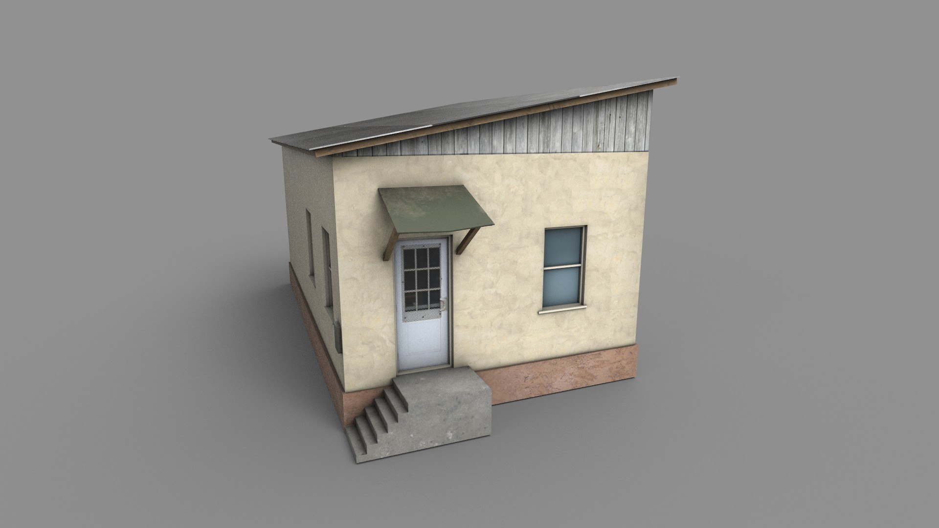 3D Ready Old Shop Building Model - TurboSquid 1559534