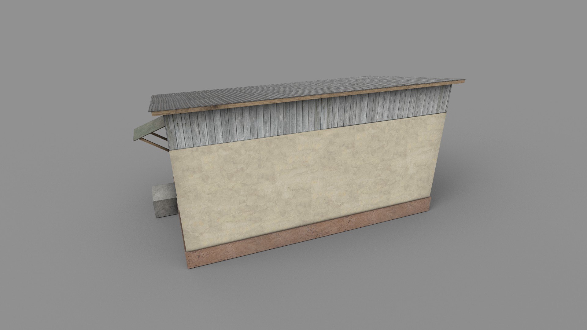 3D Ready Old Shop Building Model - TurboSquid 1559534