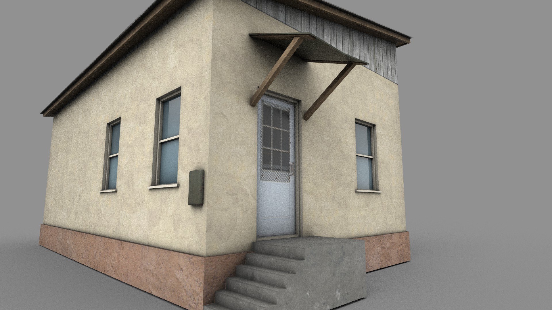 3D Ready Old Shop Building Model - TurboSquid 1559534