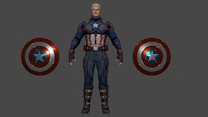 Download 3D Captain America Blender Models - TurboSquid