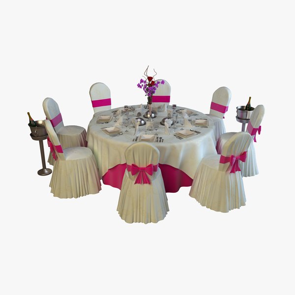 Wedding Table 3ds Max Models for Download | TurboSquid
