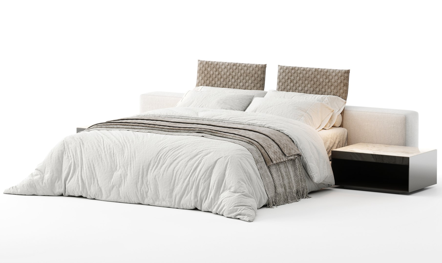 Bed Minotti Yang 3D - TurboSquid 1862212