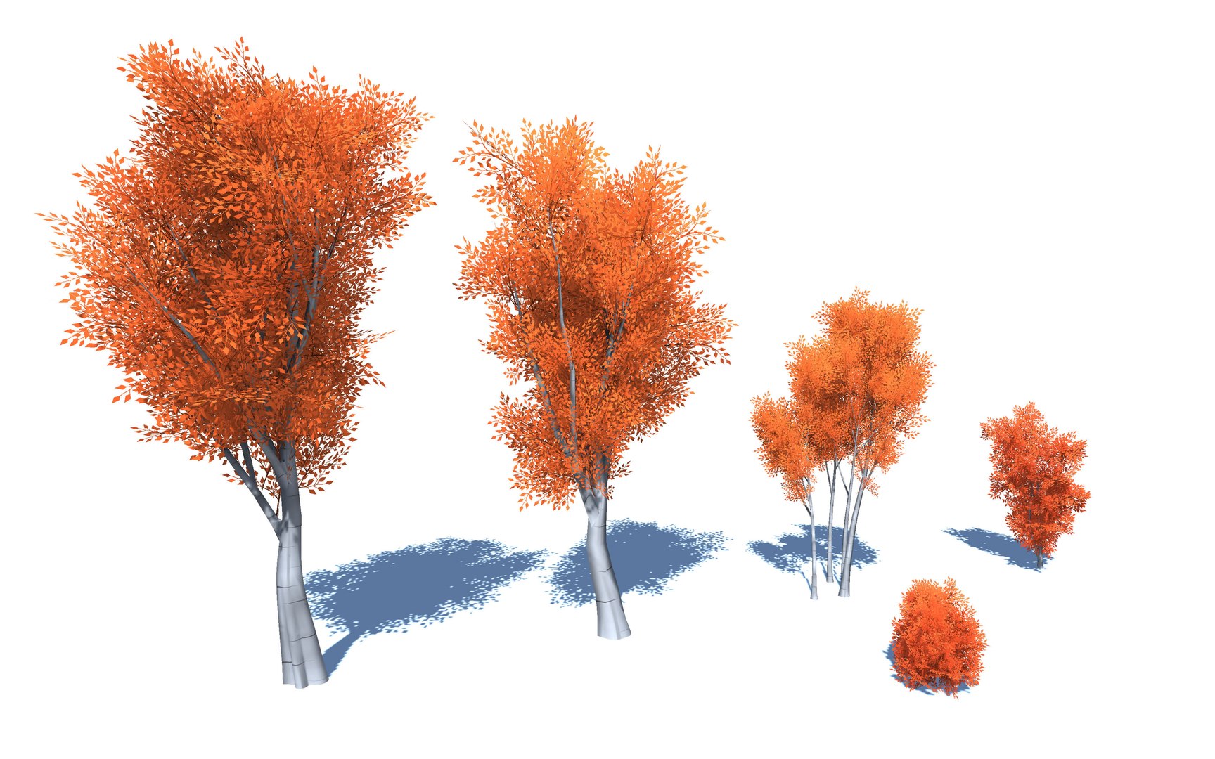 3D Stylized Colorful Leafs Tree Model - TurboSquid 1513615