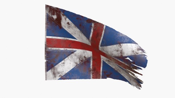 British union jack flag 3D model - TurboSquid 1486308