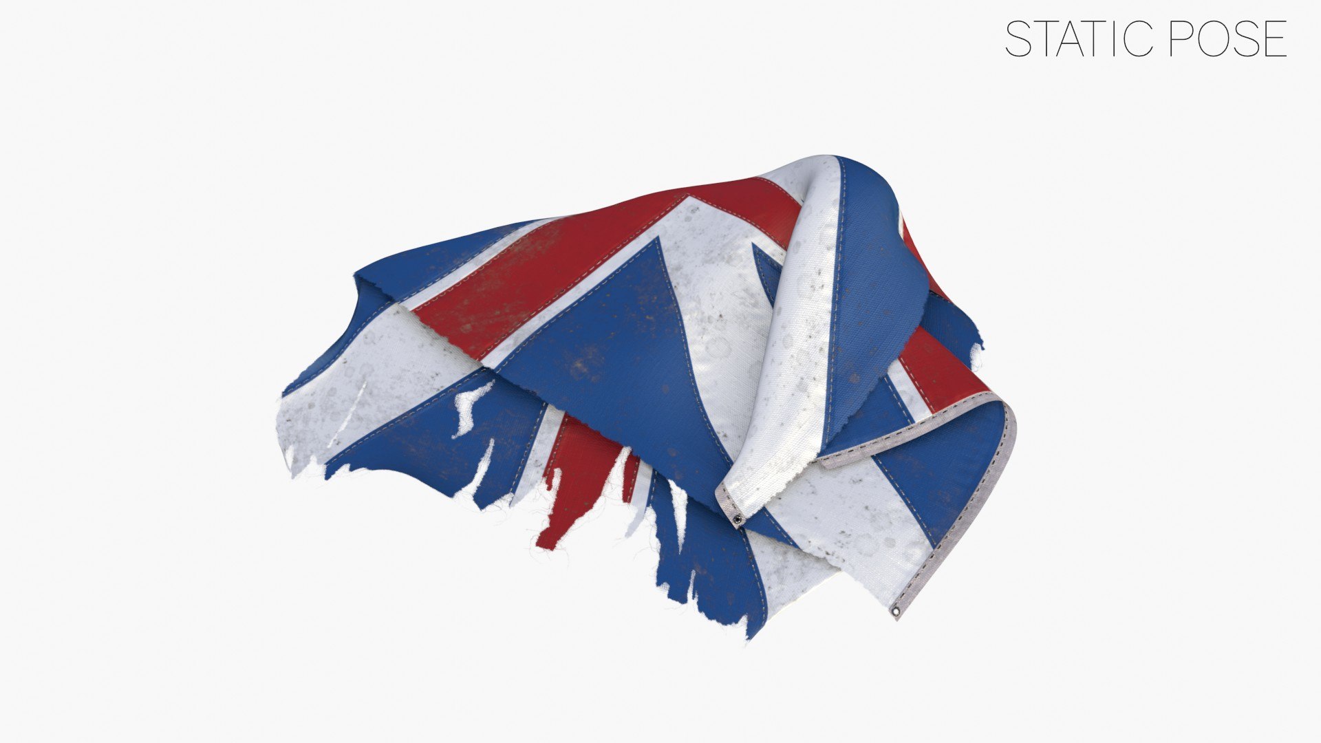 British Union Jack Flag 3D Model - TurboSquid 1486308