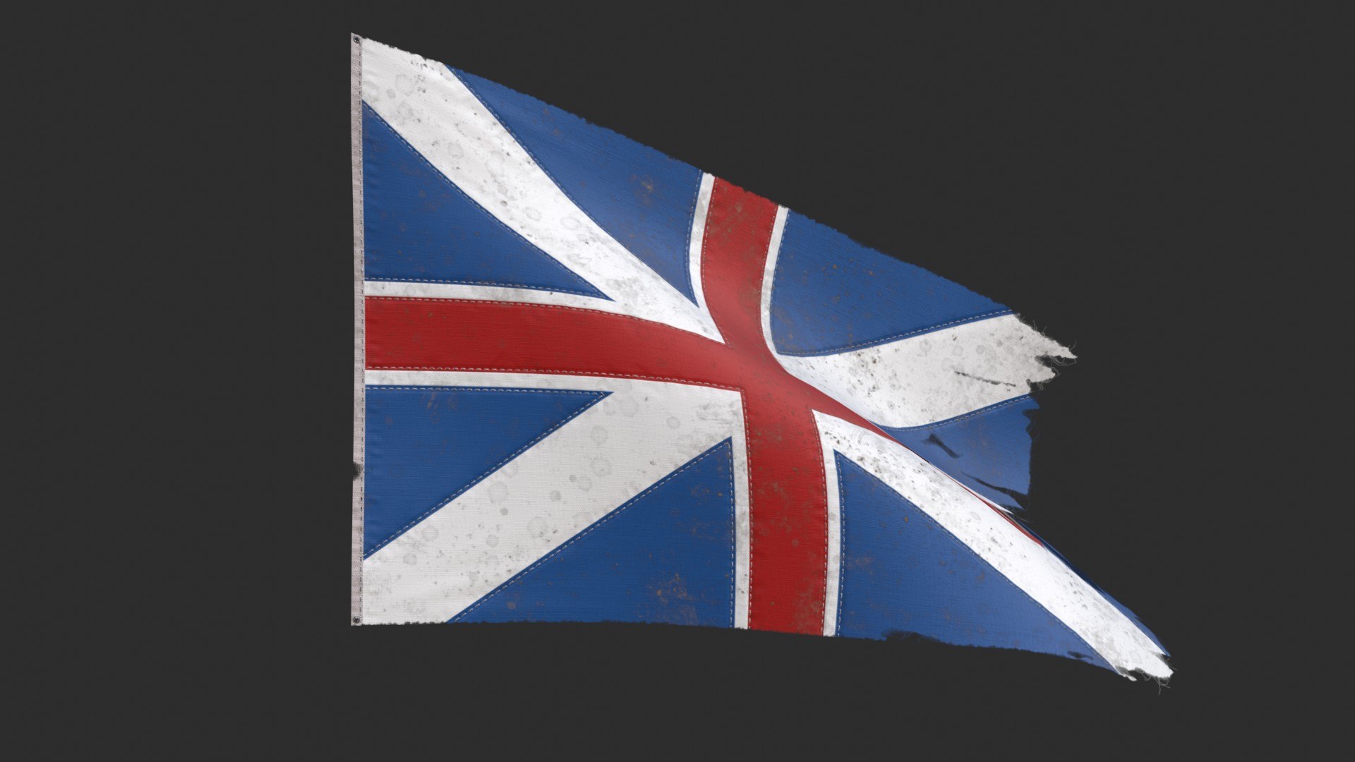 British Union Jack Flag 3D Model - TurboSquid 1486308