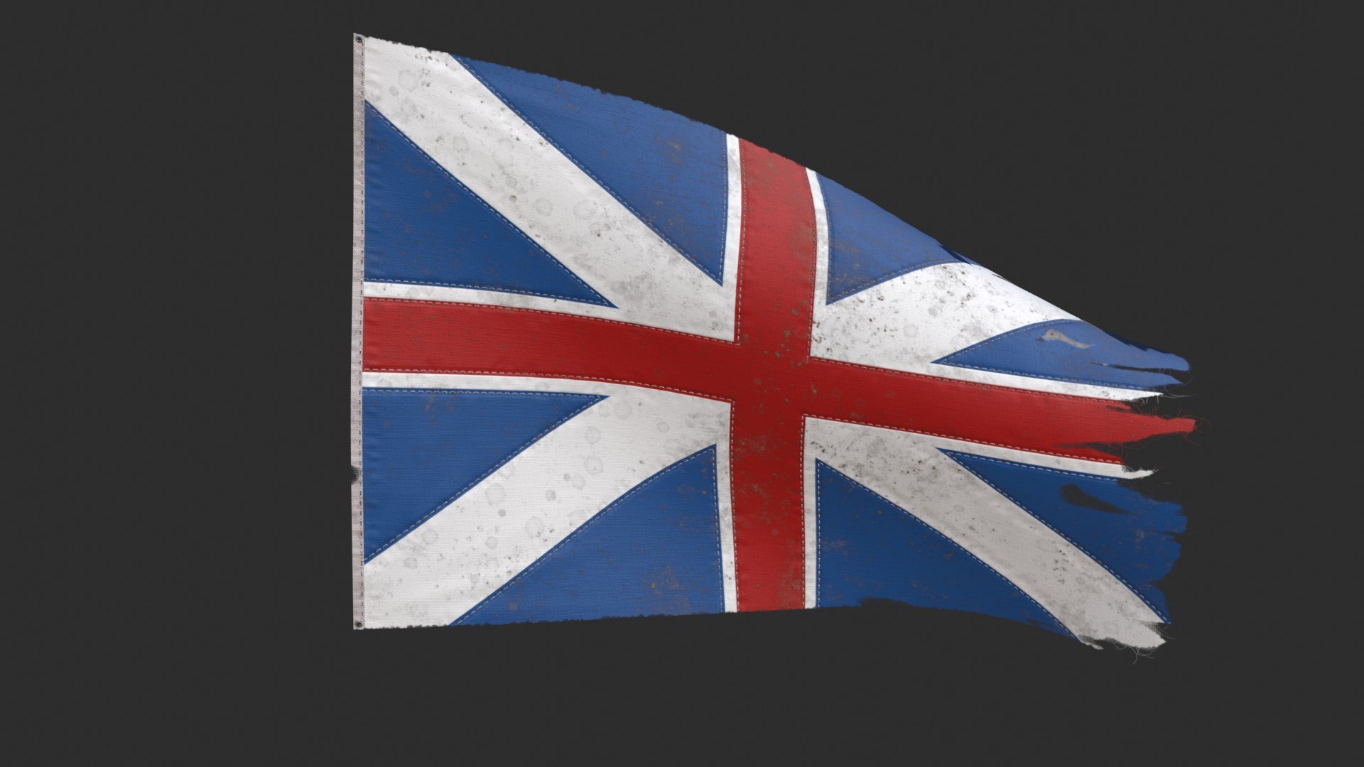 British Union Jack Flag 3D Model - TurboSquid 1486308