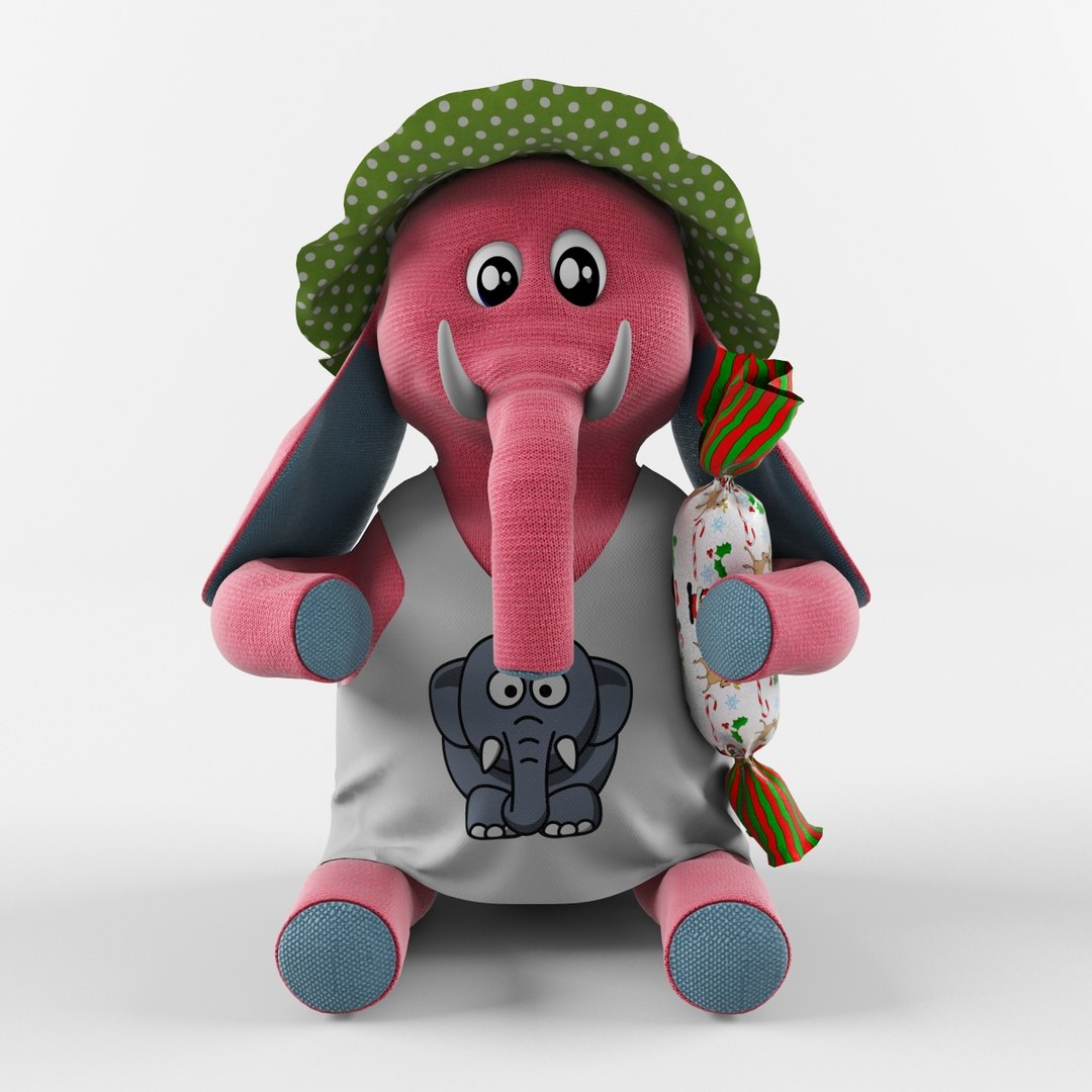 3d Toy Elephant Model