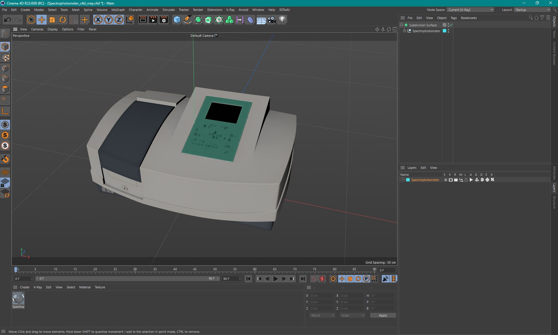Spectrophotometer 3D Model - TurboSquid 2383127