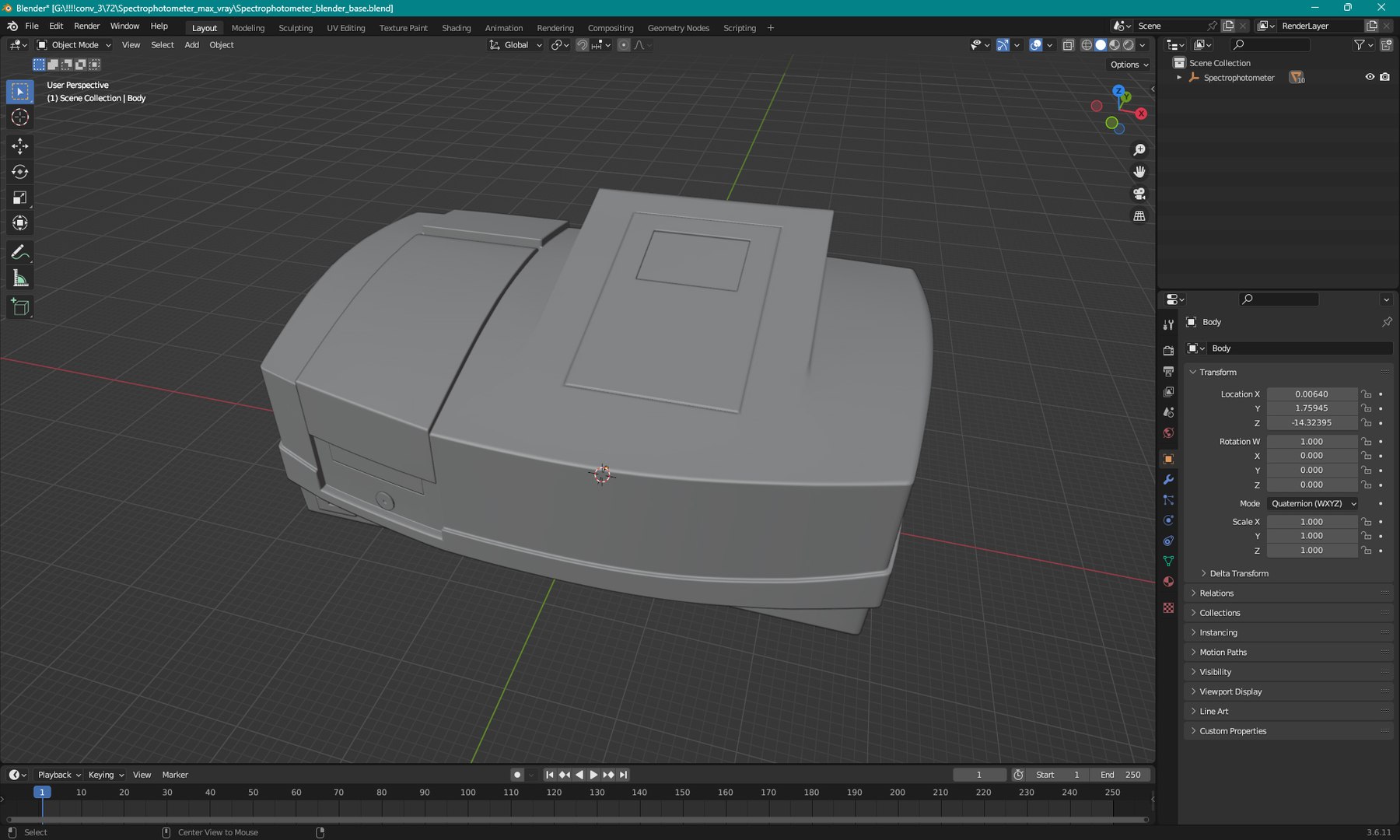 Spectrophotometer 3D Model - TurboSquid 2383127
