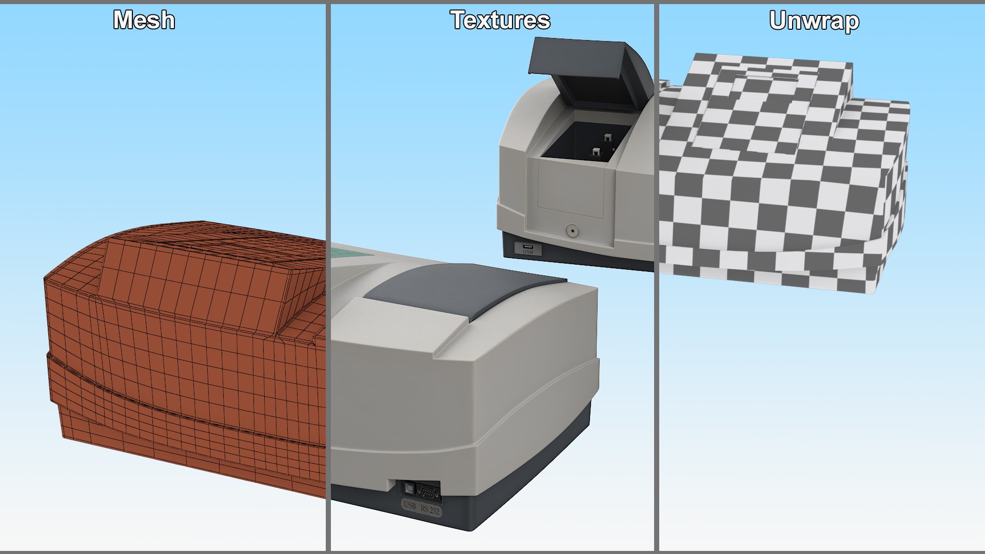Spectrophotometer 3D Model - TurboSquid 2383127