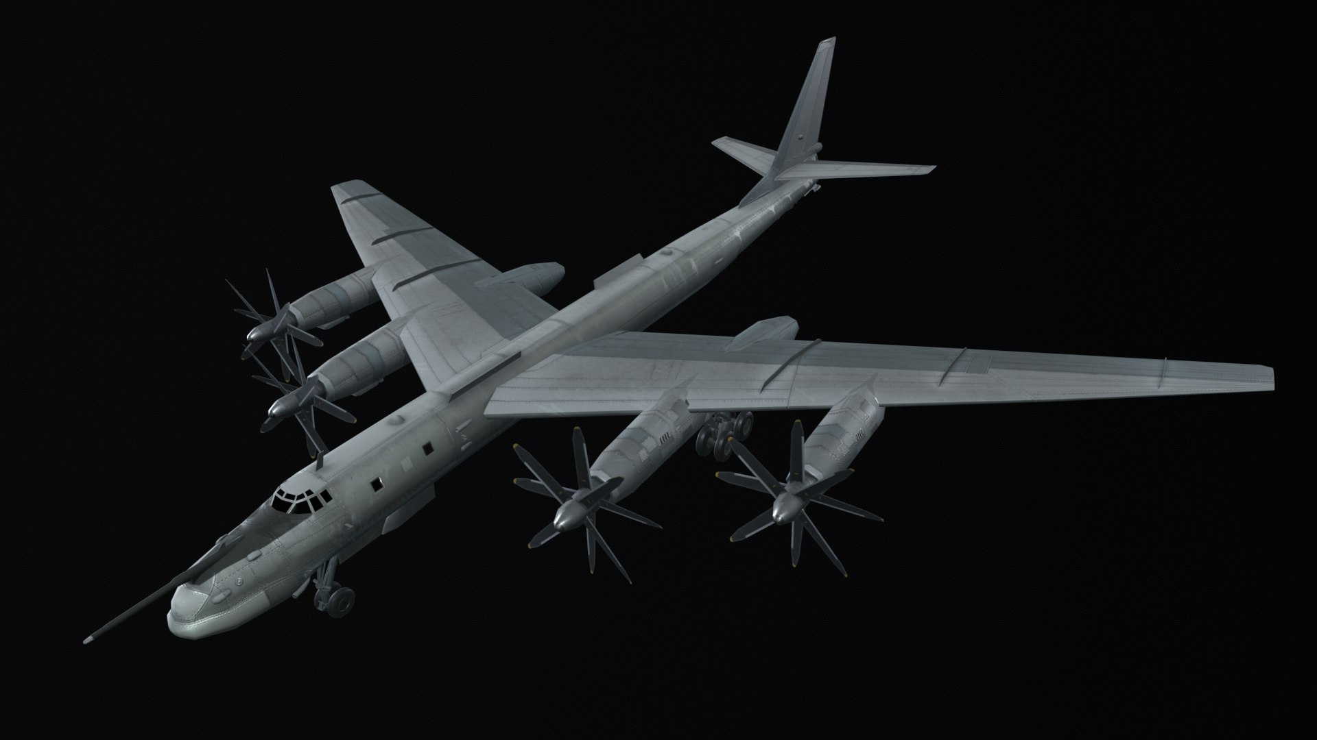 3D Asset - Army - Tu 95 - 3D MODEL Low-poly Model - TurboSquid 2288604