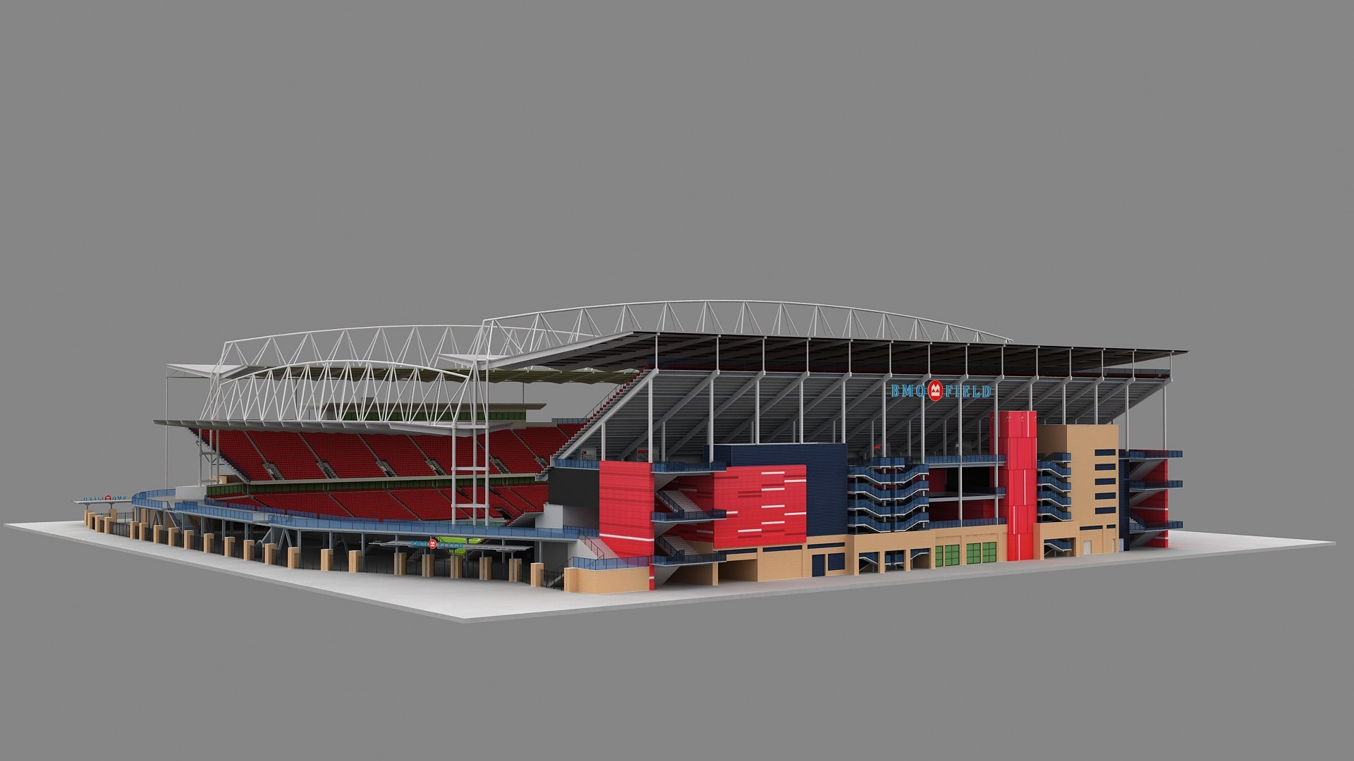 BMO Field Outdoor Stadium Toronto Canada 3D Model - TurboSquid 2235227