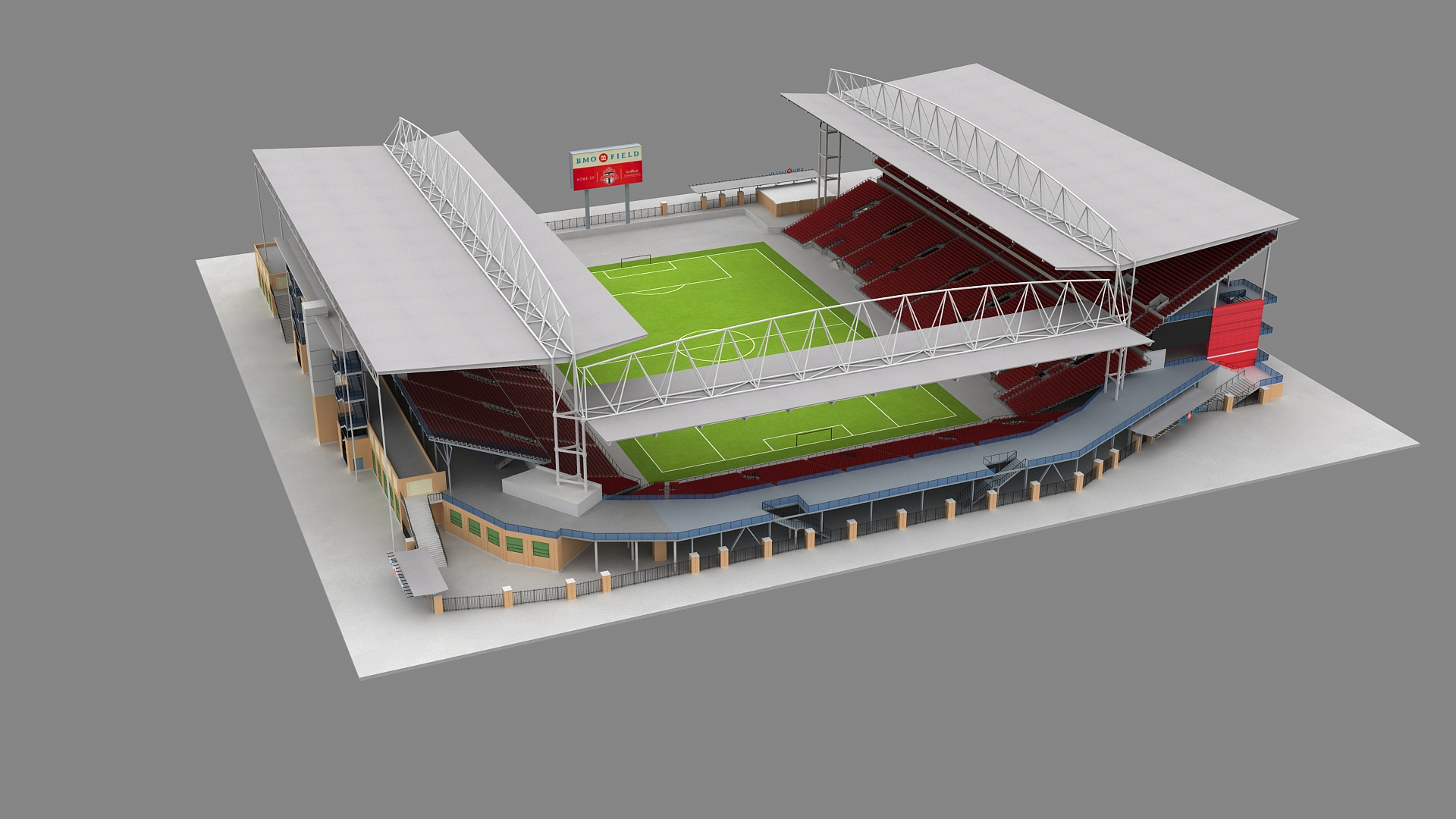 BMO Field Outdoor Stadium Toronto Canada 3D Model - TurboSquid 2235227