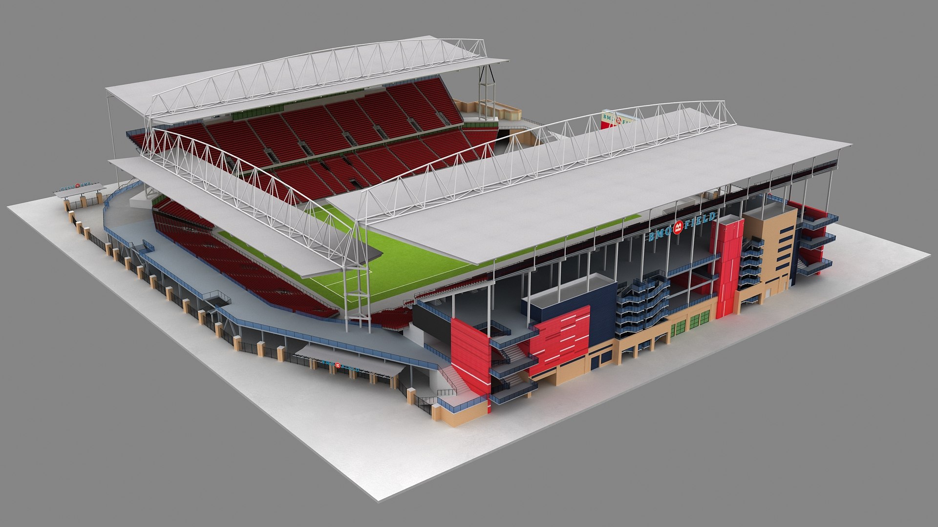 BMO Field Outdoor Stadium Toronto Canada 3D Model - TurboSquid 2235227