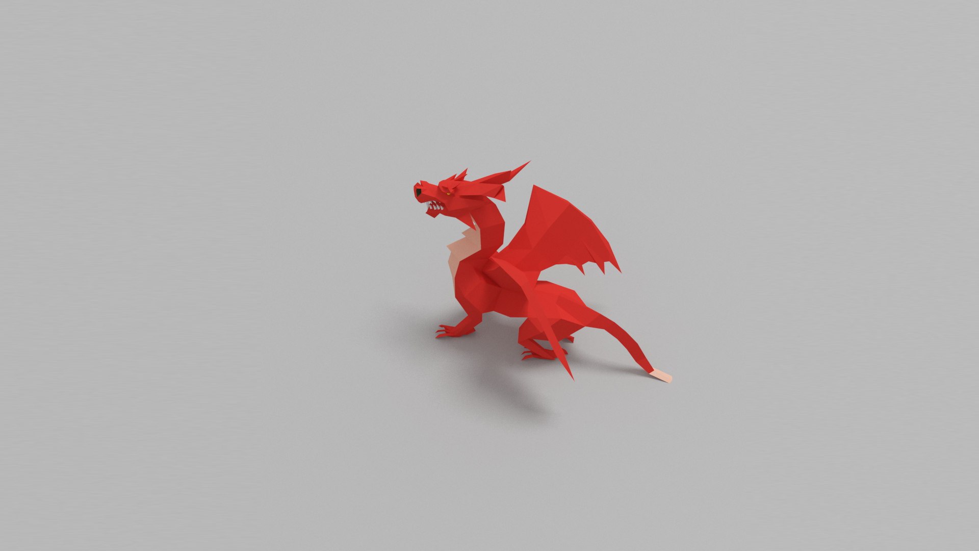 3D Dragon Low Poly - TurboSquid 2193737