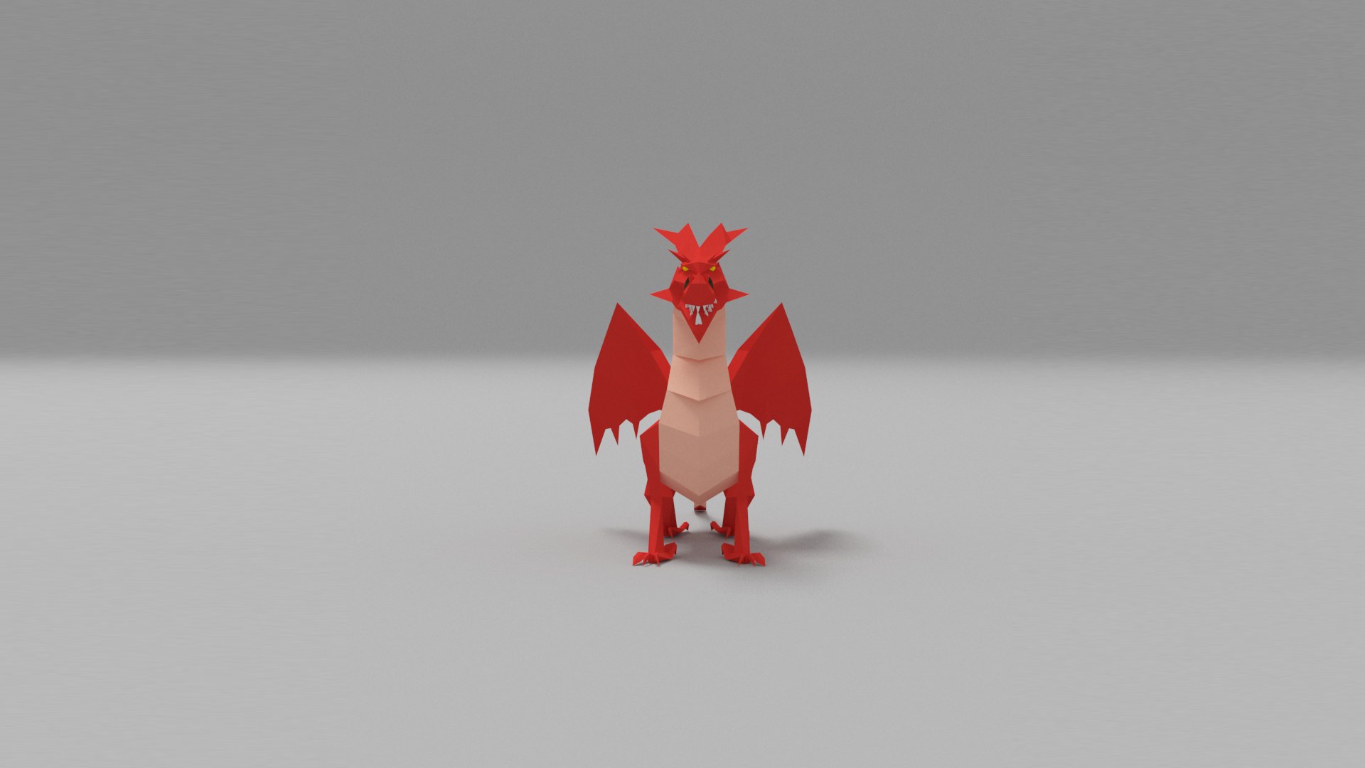 3D Dragon Low Poly - TurboSquid 2193737