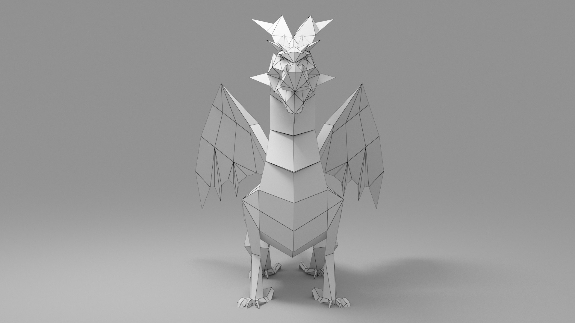 3D Dragon Low Poly - TurboSquid 2193737