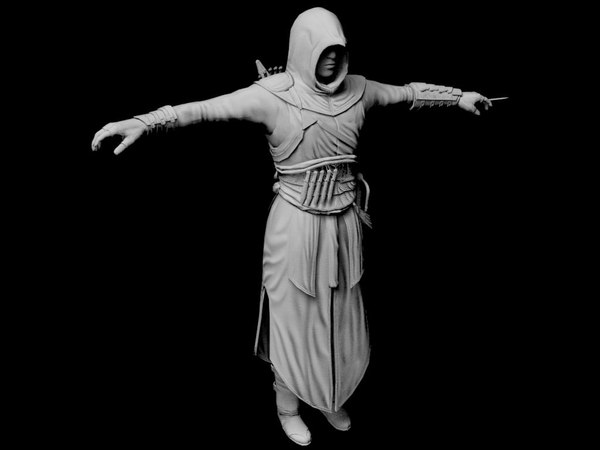 altair assassins creed 3d model