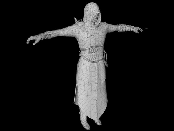 altair assassins creed 3d model