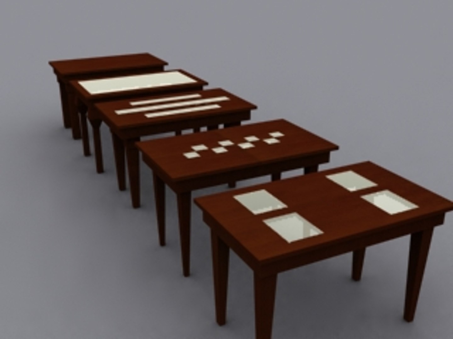 Free Dinner Tables 3d Model