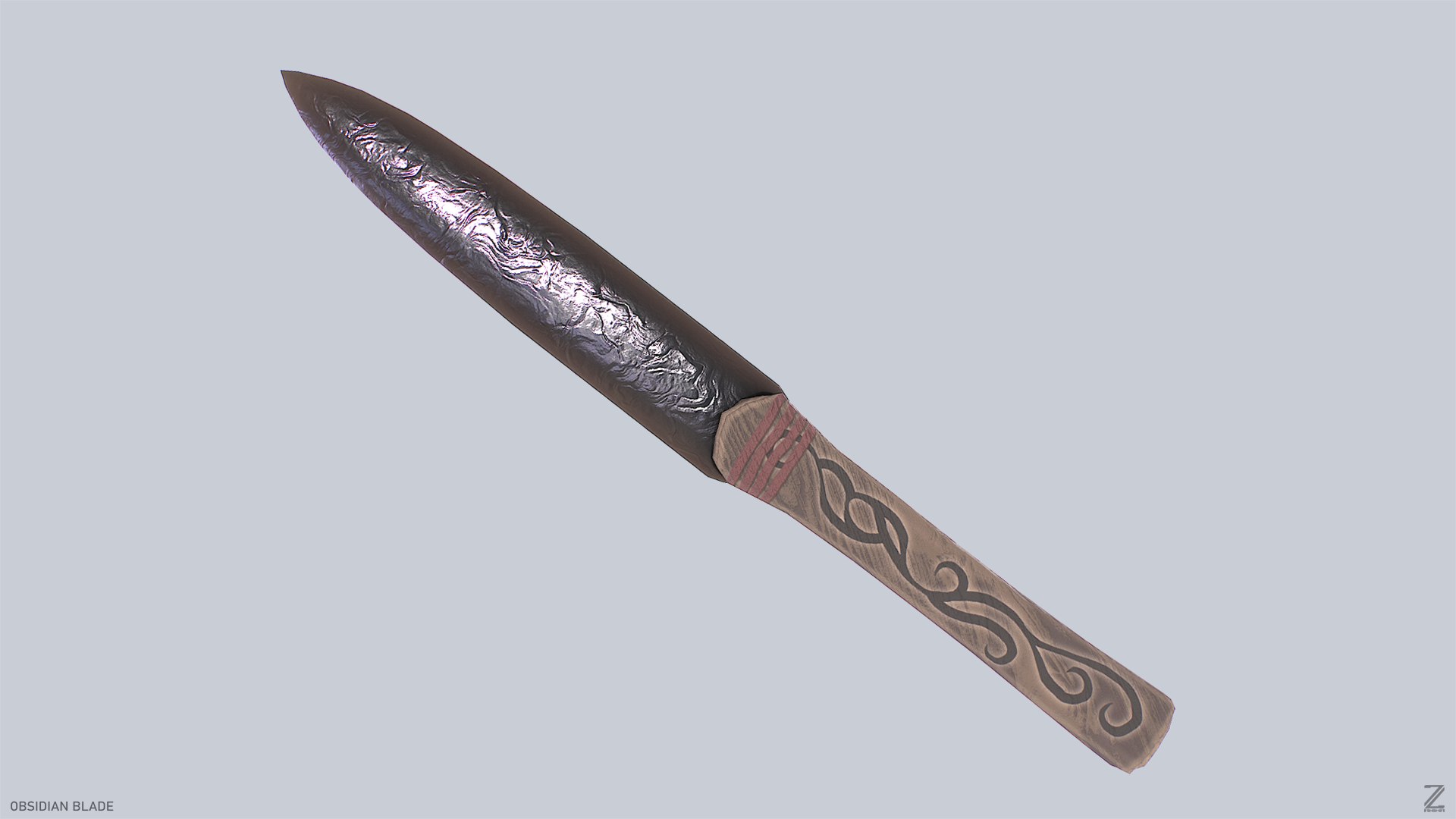 3D Obsidian Blade Model - TurboSquid 2219766