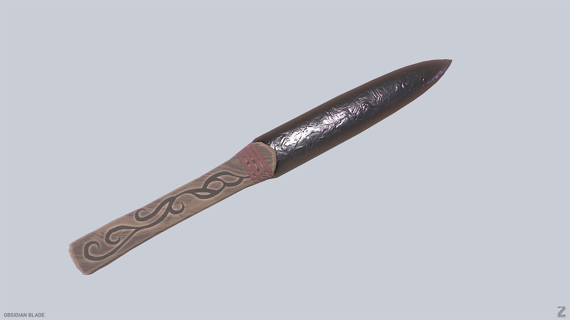 3D Obsidian Blade Model - TurboSquid 2219766