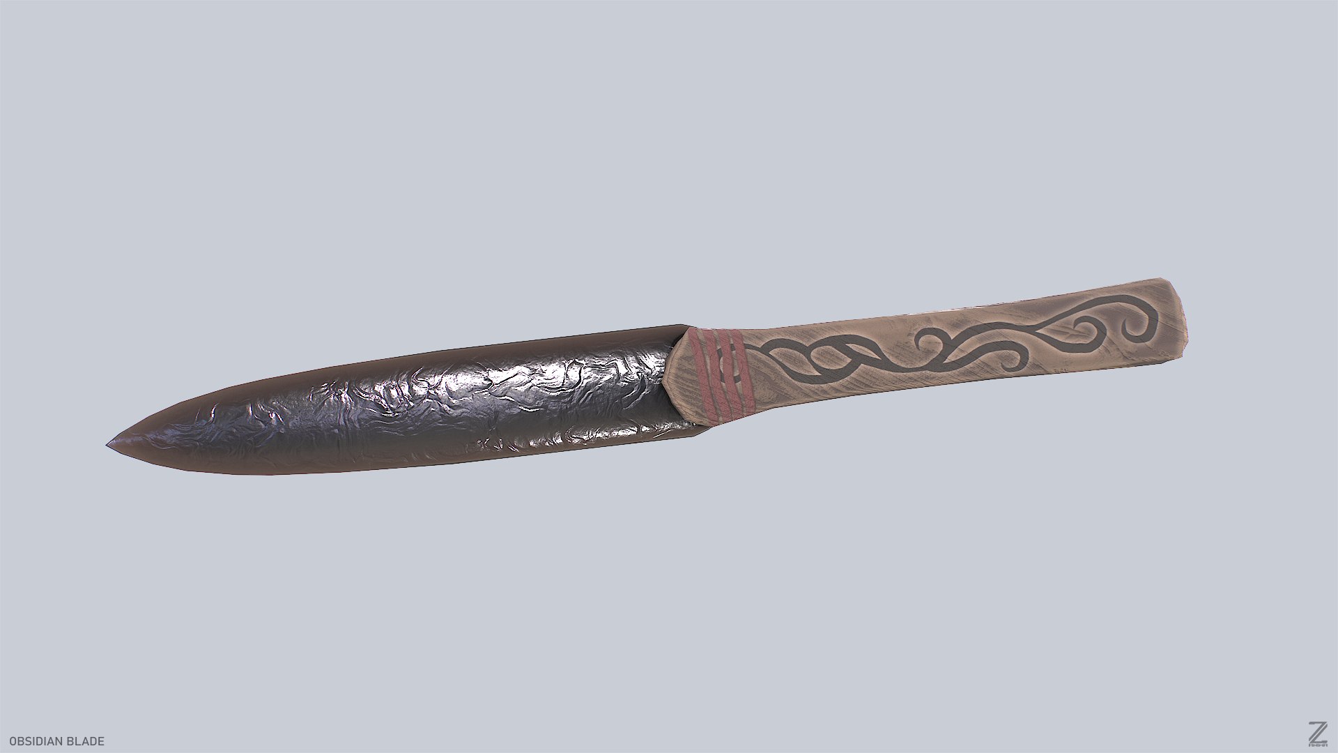 3D Obsidian Blade Model - TurboSquid 2219766