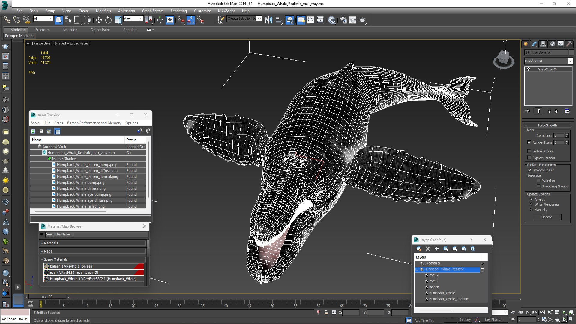 3D Humpback Whale Realistic - TurboSquid 2272713