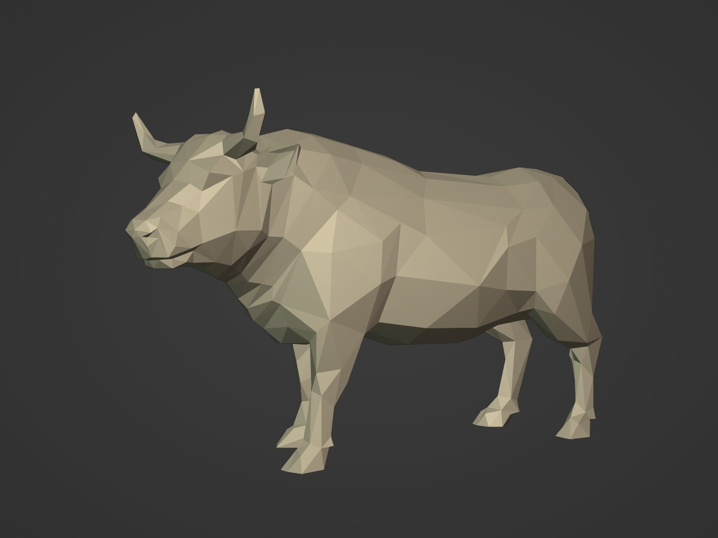 3D Model Bull Cartoon - TurboSquid 1381676