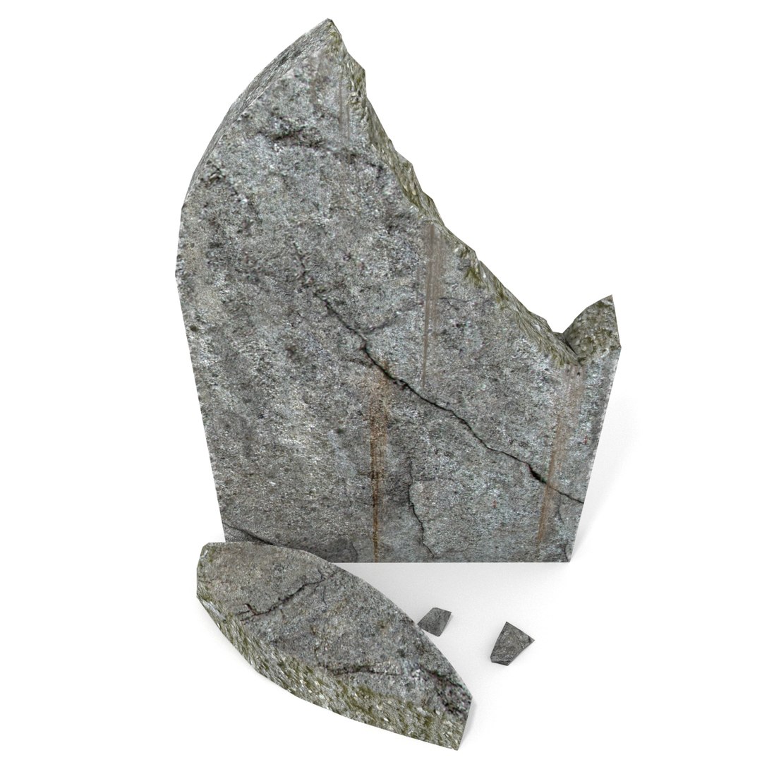 Broken Grave 3d Model
