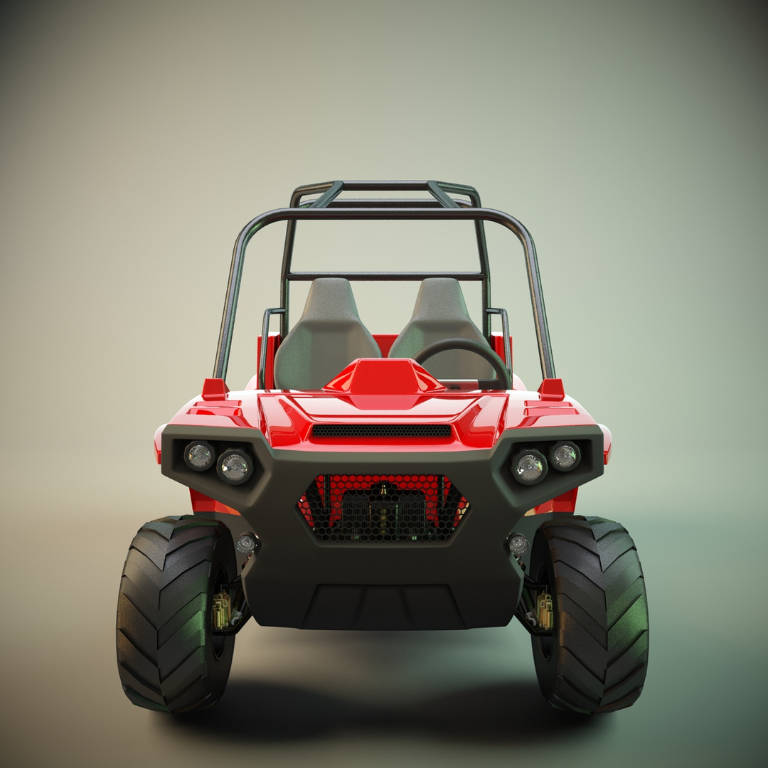 buggy kids 3d model