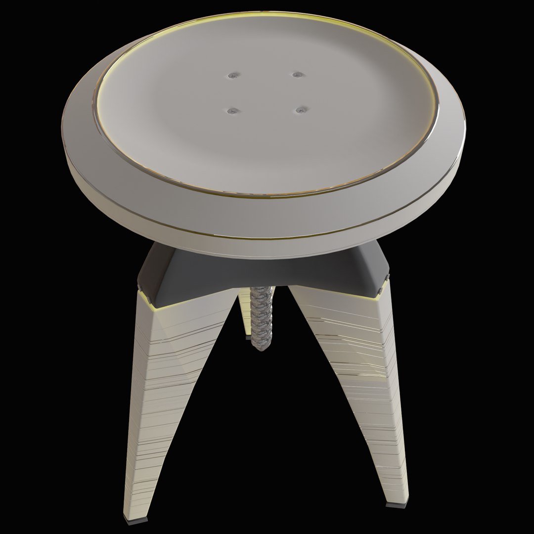 3D Low Stool Model - TurboSquid 1852895