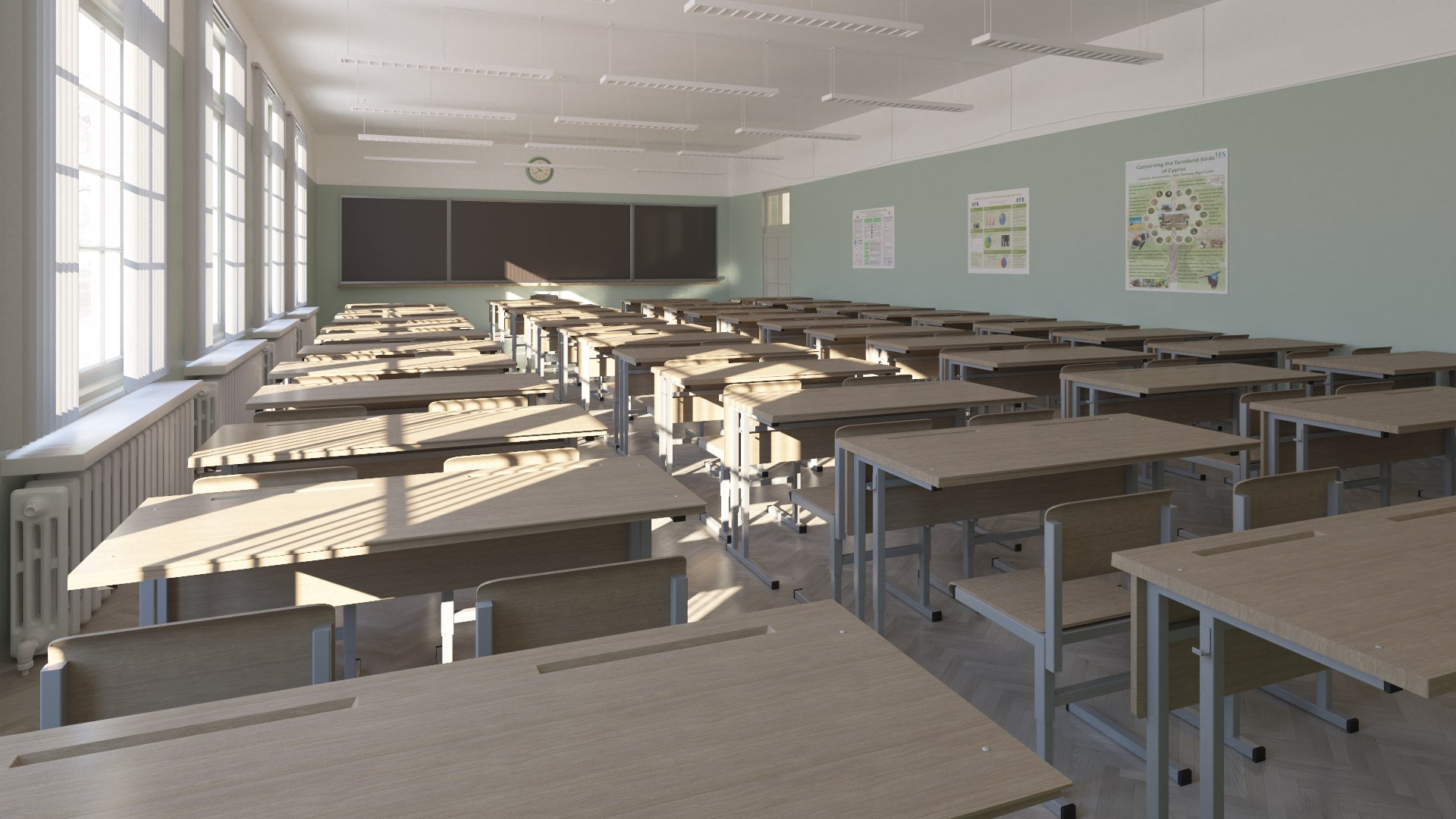 School Class 5 3D model - TurboSquid 2009034