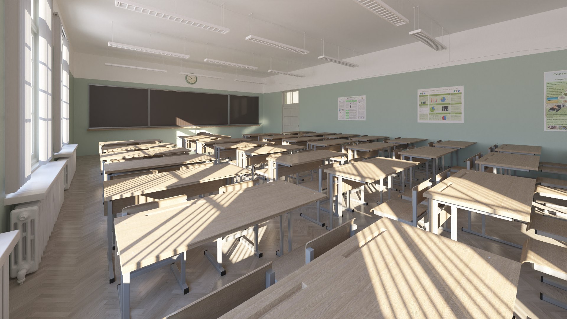 School Class 5 3D model - TurboSquid 2009034