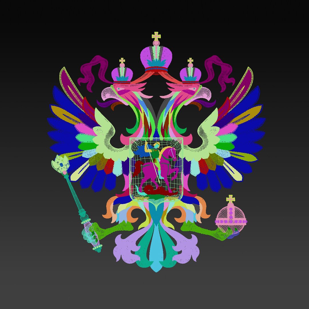 Gerb Russia 3D Model - TurboSquid 1168422