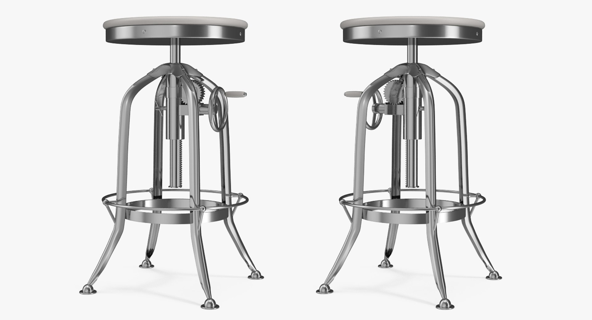 Pittsburgh Adjustable Height Barstool Model - TurboSquid 1408622