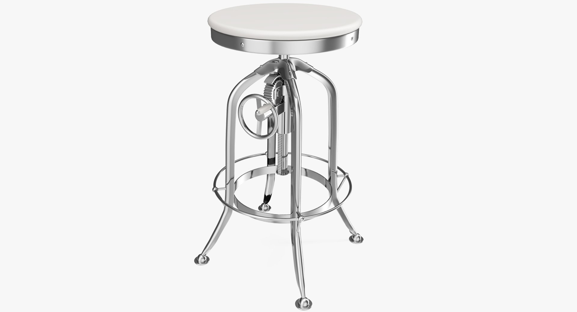 Pittsburgh Adjustable Height Barstool Model TurboSquid 1408622