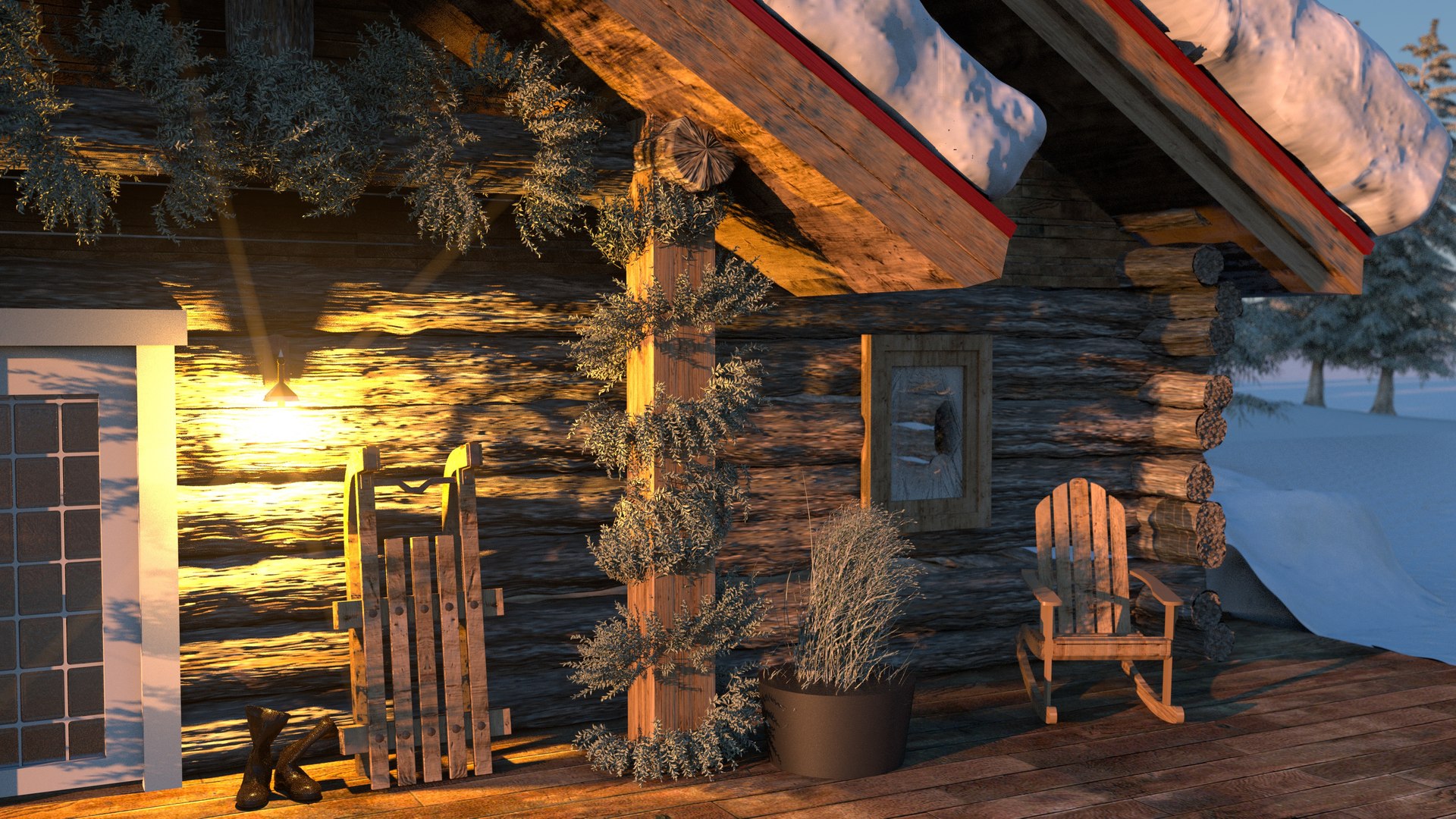 3D xmas christmas house - TurboSquid 1649654