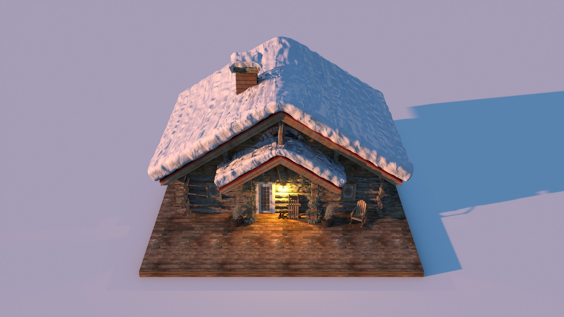 3D xmas christmas house - TurboSquid 1649654
